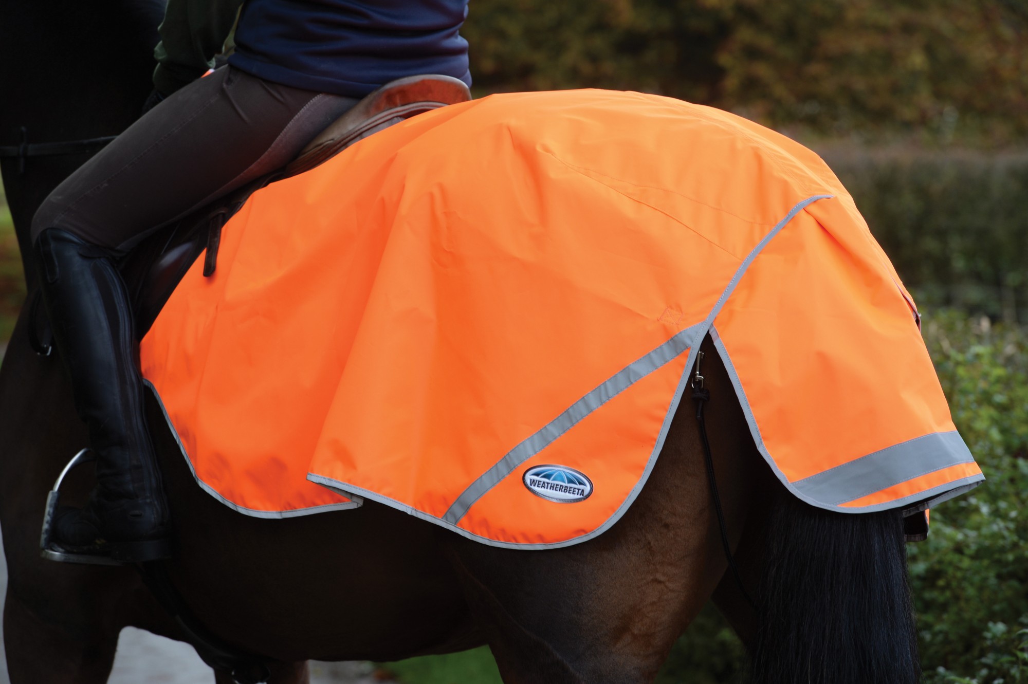 Weatherbeeta 300d Reflective Exercise Sheet (Orange) - Cool Equestrian