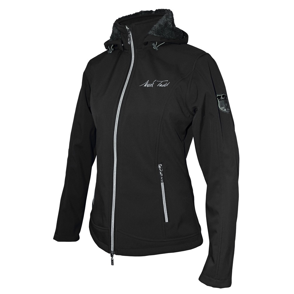Mark Todd Women's Softshell Fleece Lined Jacket Black - Cool Equestrian